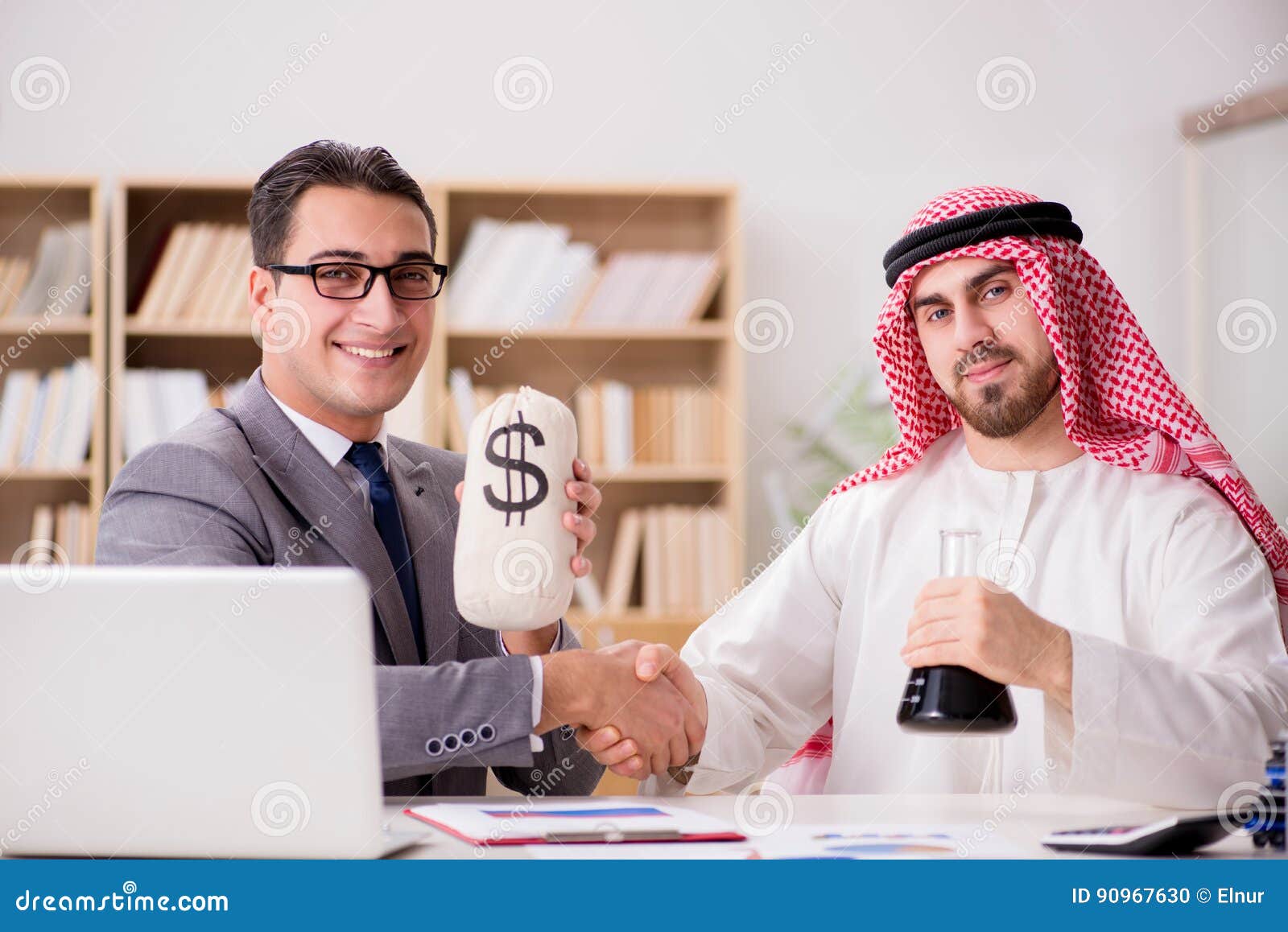 The Diverse Business Concept with Arab Businessman Stock Photo - Image ...