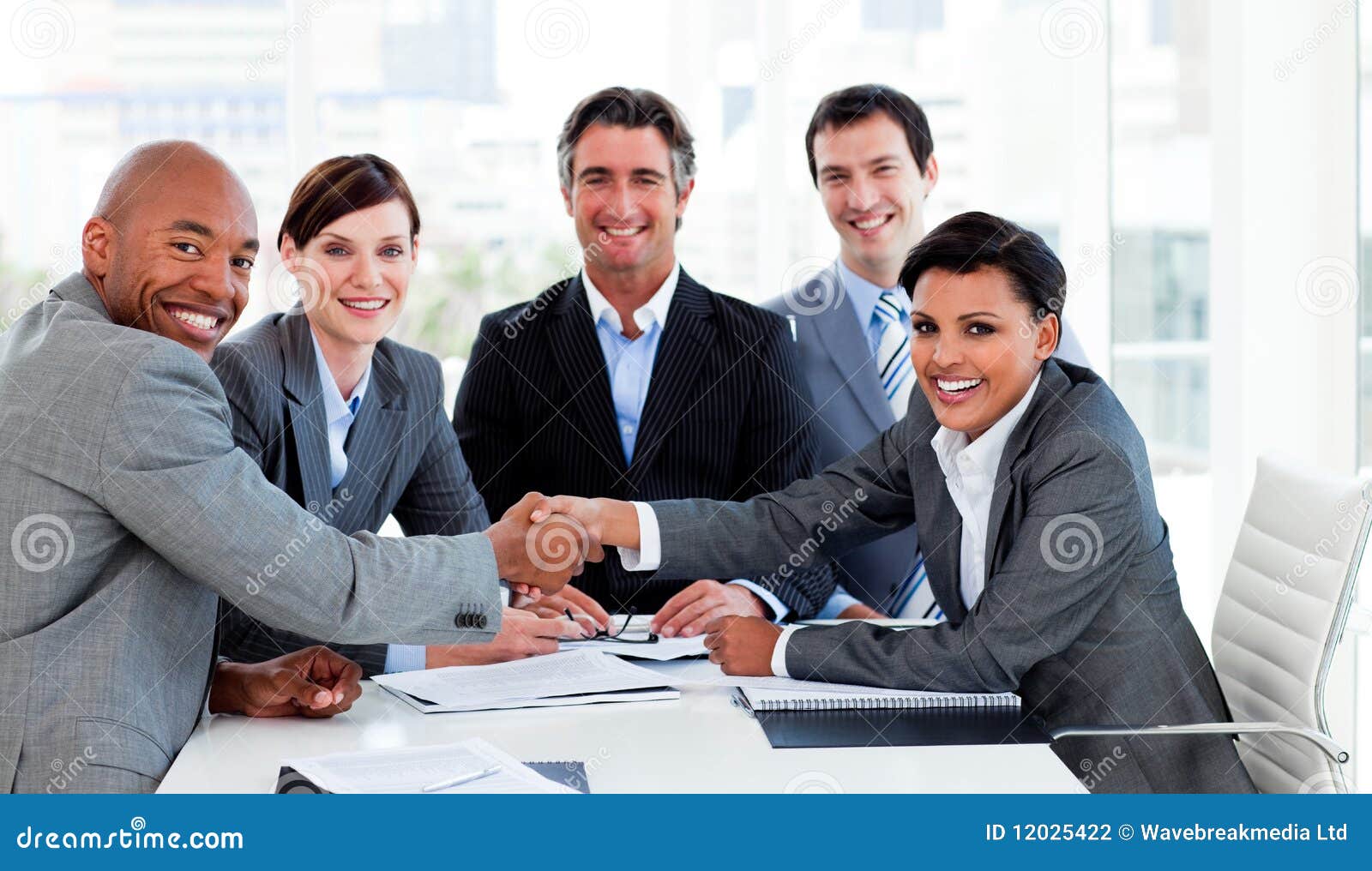 A Diverse Business Group Closing a Deal Stock Photo - Image of engineer ...