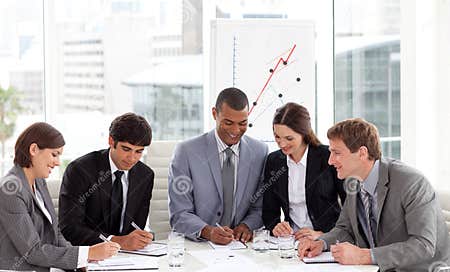 A Diverse Business Group at a Gathering Stock Photo - Image of meeting ...
