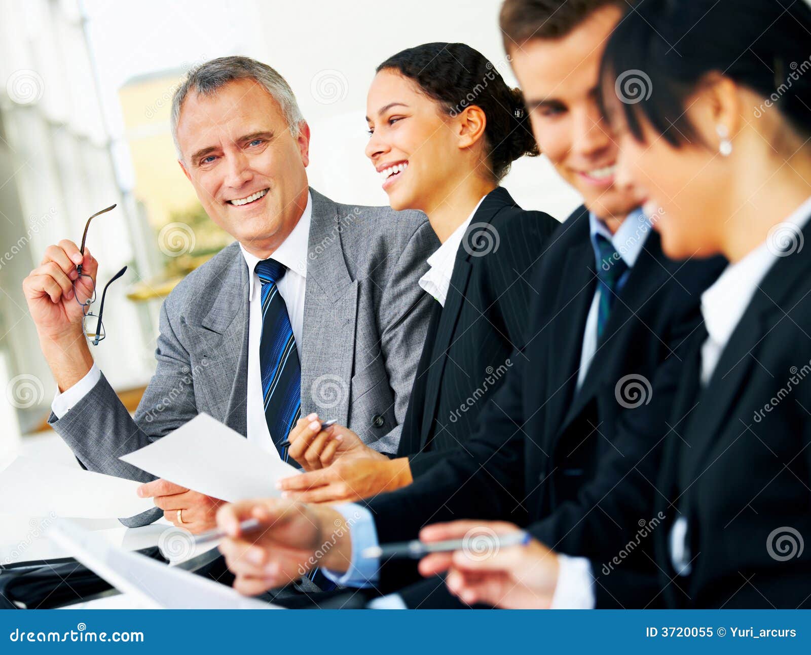 Diverse Business Group Meeting Stock Image - Image of corporate, happy ...