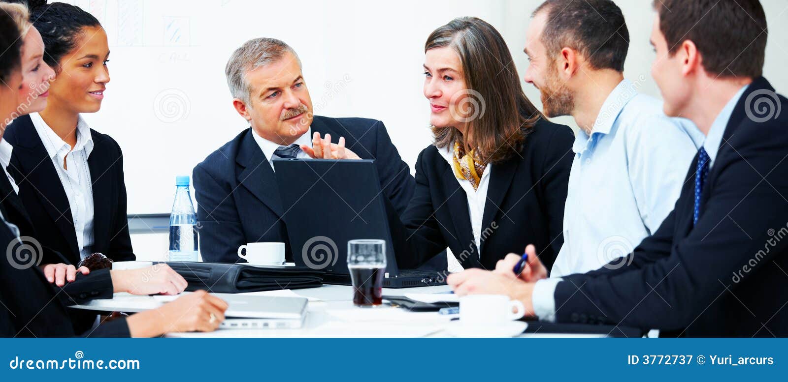 Diverse Business Group Meeting Stock Image - Image of discussion ...