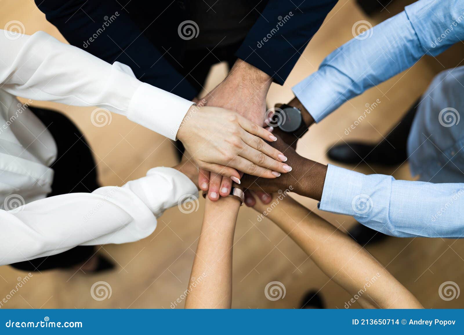 Diverse Business People Hands Stack. Community Stock Photo - Image of ...
