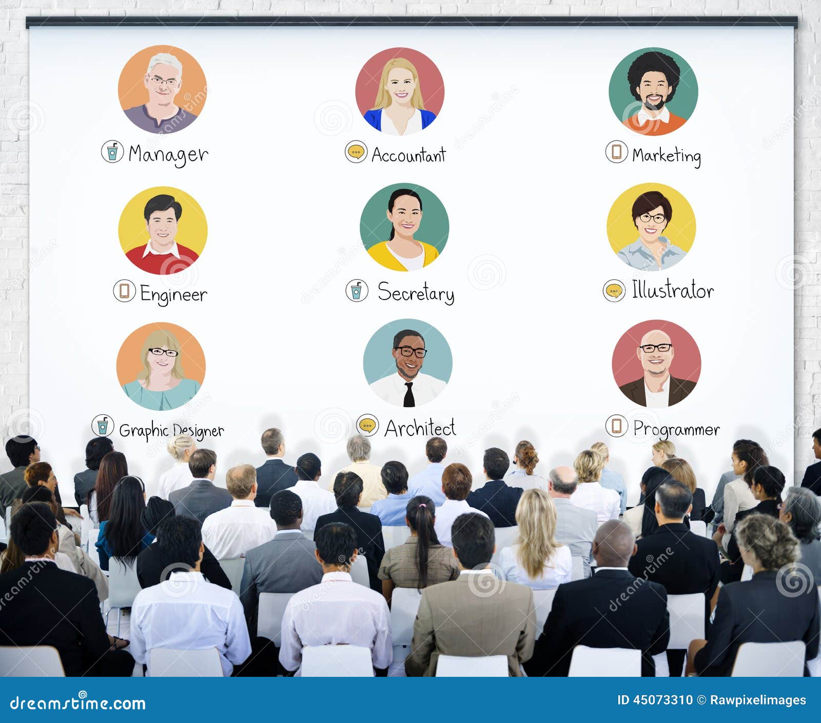 Diverse Business People Learning about Occupations Stock Photo - Image ...