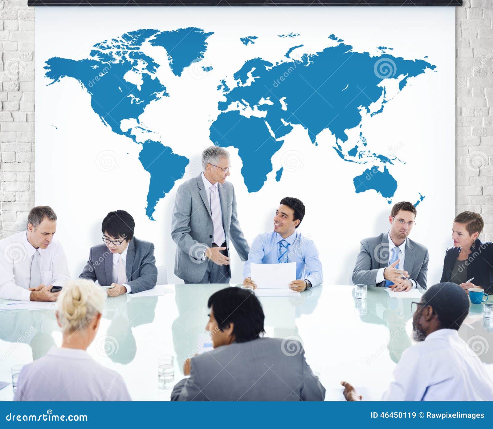 Diverse Business People in a Meeting Stock Image - Image of leadership ...