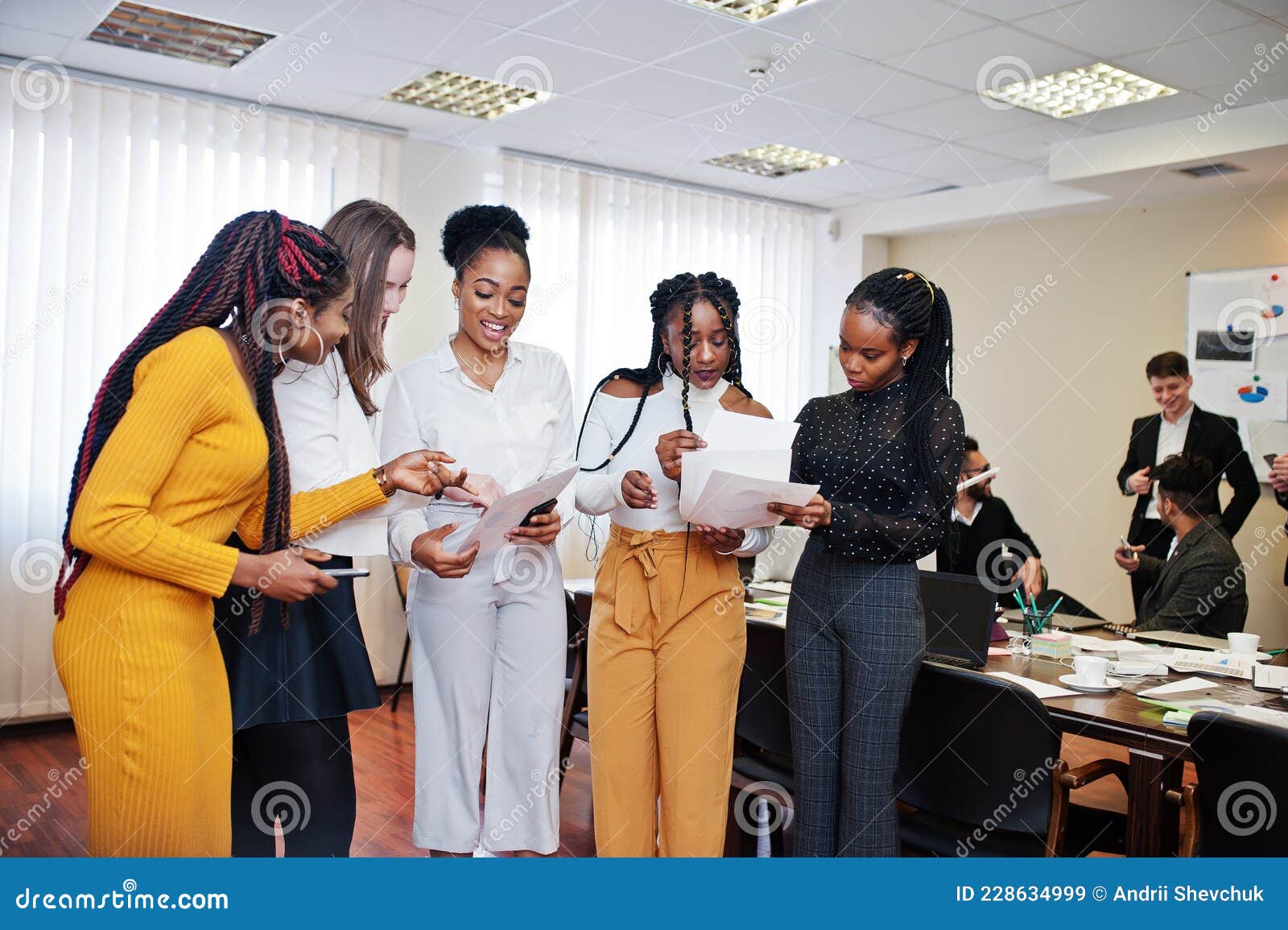 Diverse Business People on a Meeting at Round Table Stock Image - Image ...