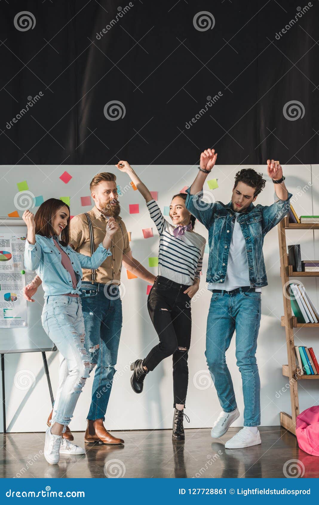 Diverse Business Team Celebrating Success Stock Image - Image of ...