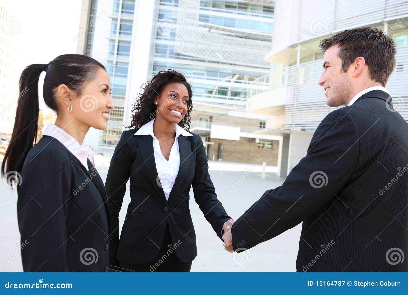 Diverse Business Team Handshake Stock Image - Image of diverse, happy ...