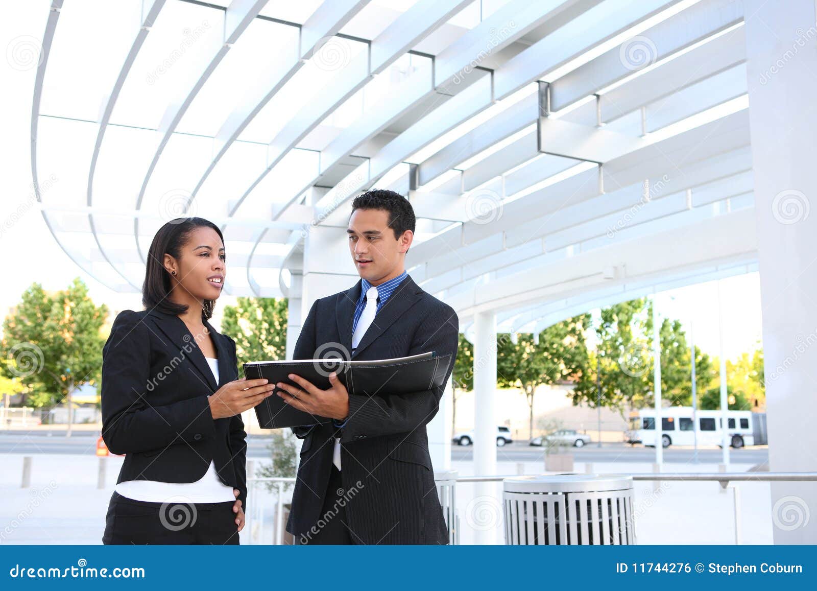 Diverse Business Team at Office Building Stock Photo - Image of female ...