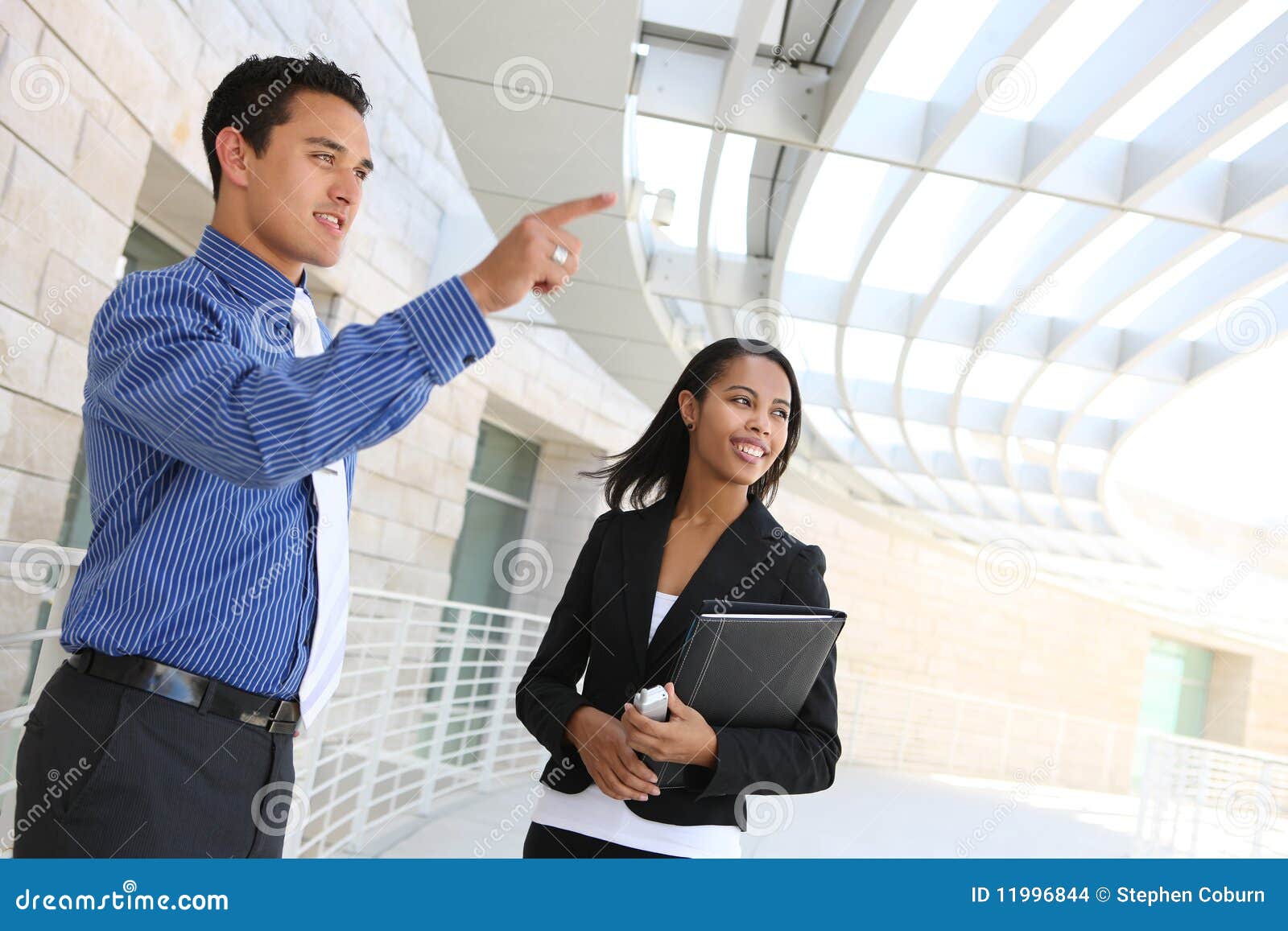 Diverse Business Team at Office Building Stock Photo - Image of ...