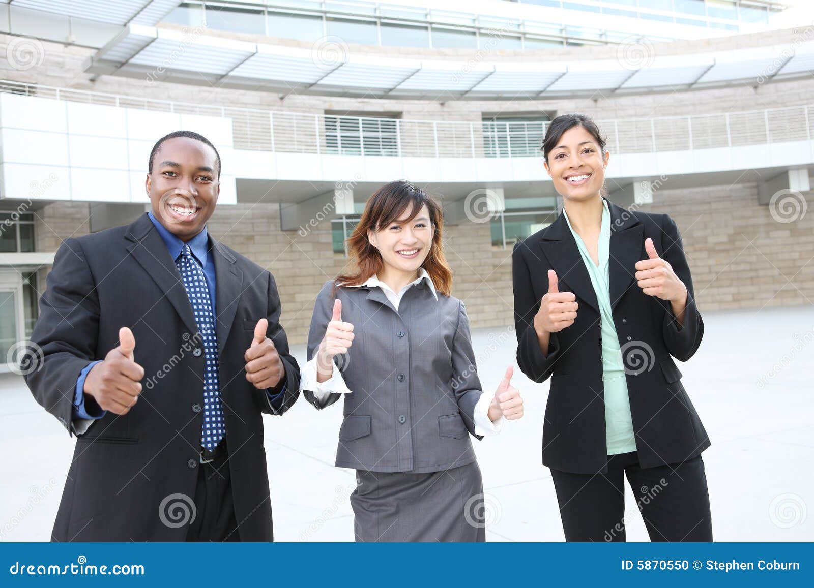 Diverse Business Team at Office Building Stock Photo - Image of company ...
