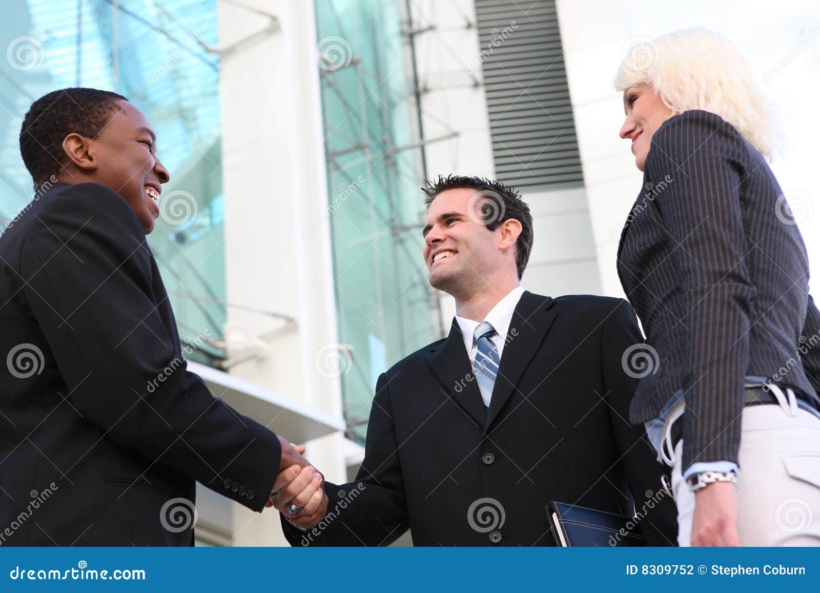 Diverse Business Team Shaking Hands Stock Photo - Image of professional ...