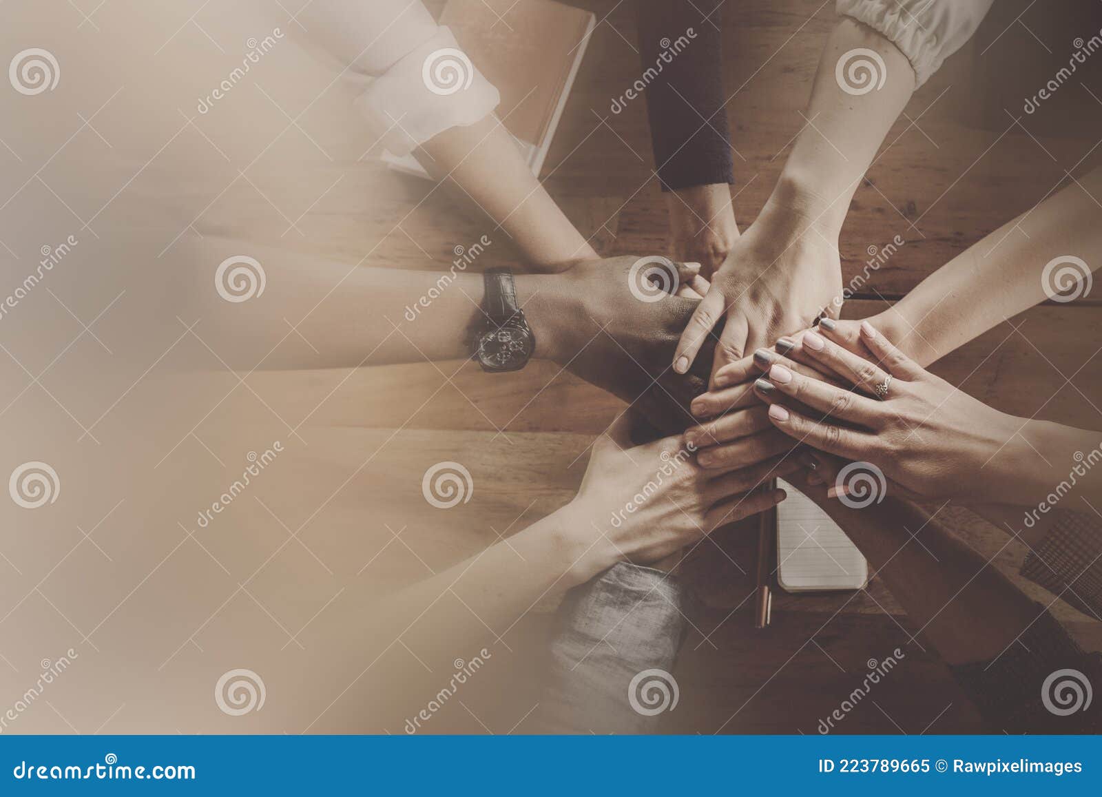 Diverse Business Teamwork Stacking Hands Stock Image - Image of unity ...
