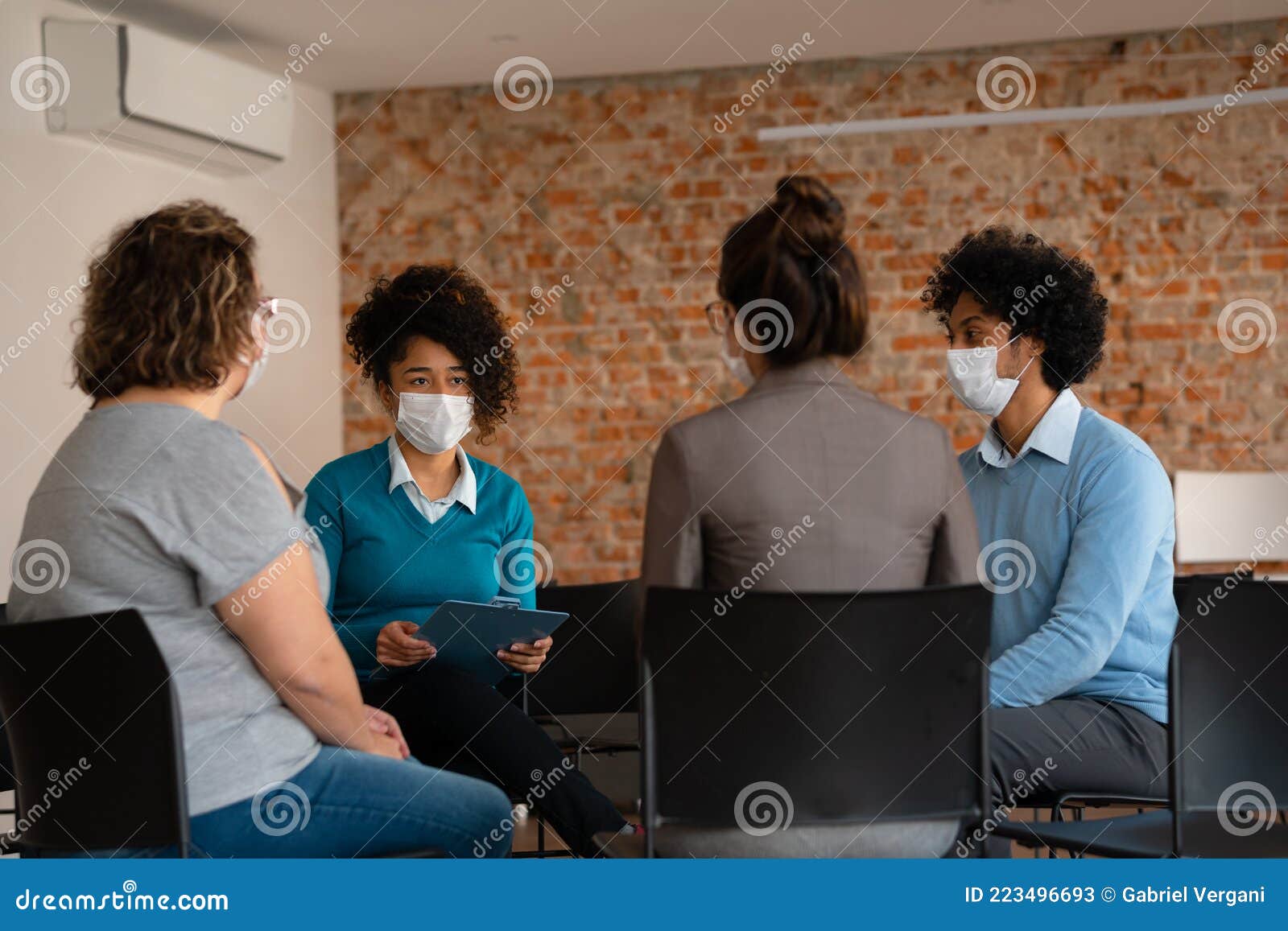 Workgroup Sharing Thoughts and Ideas Stock Image - Image of briefing ...