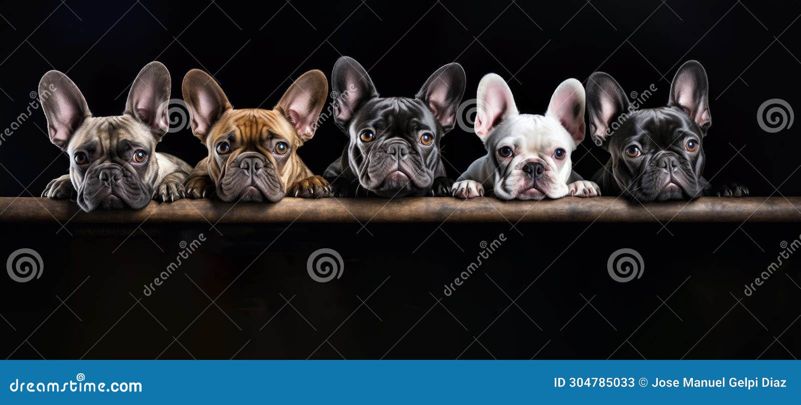 Diverse Canine Assembly: A Charming Line-Up Of Various Dog Breeds ...