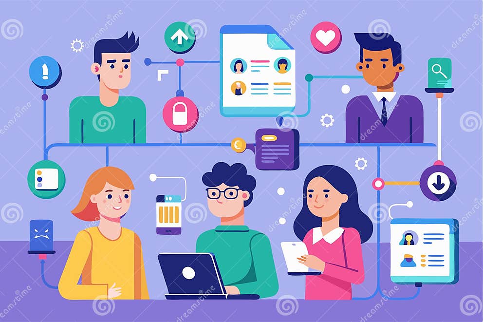 Diverse Characters Engage in User Flow Processes with Digital Devices ...