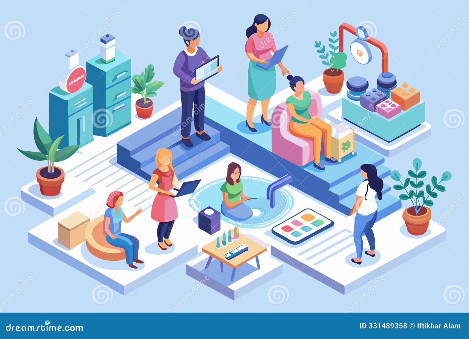 Diverse Characters Engage in Various Activities Representing Different ...