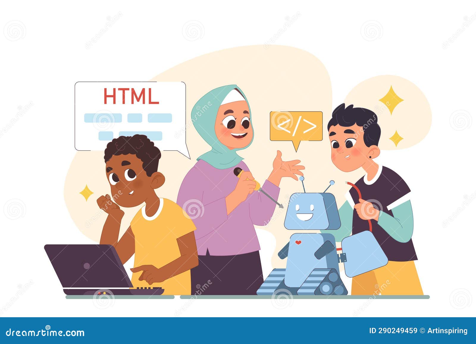 Diverse Children Programming. Computer Science, AI, Game Technologies ...