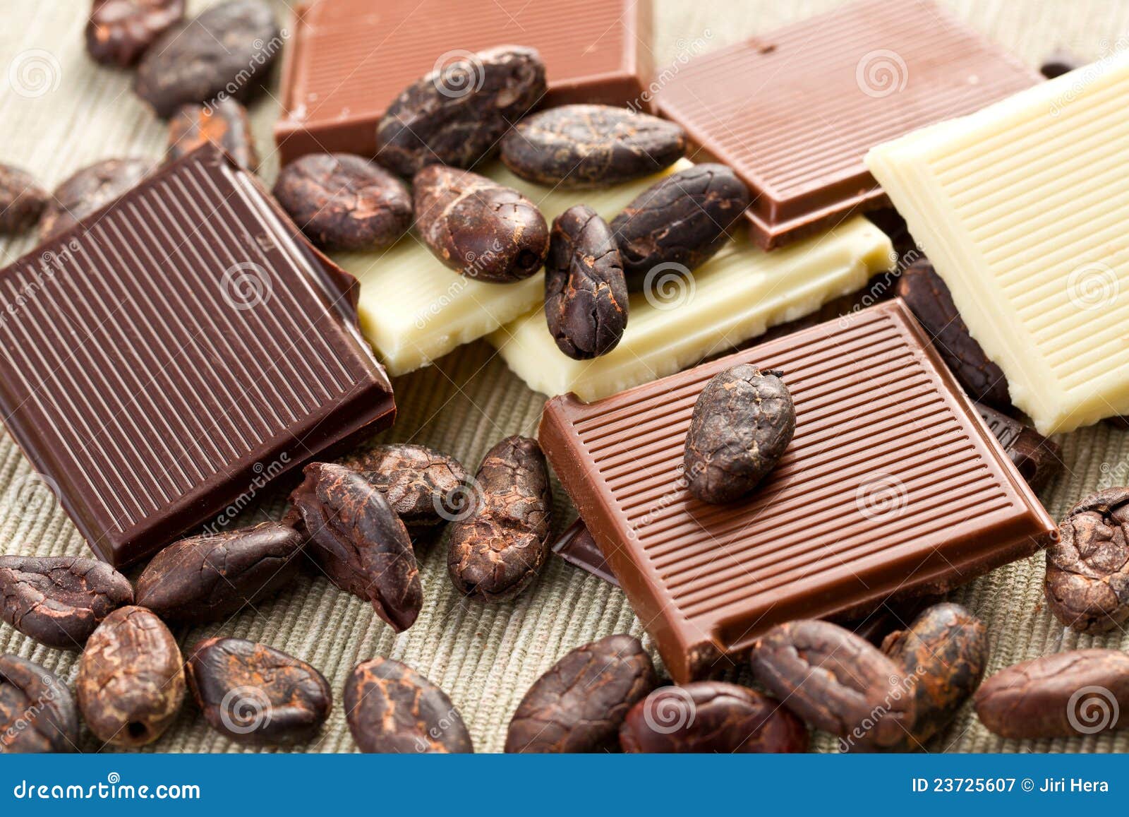 Diverse Chocoladerepen Met Cacaobonen Stock Afbeelding - Image of nave ...