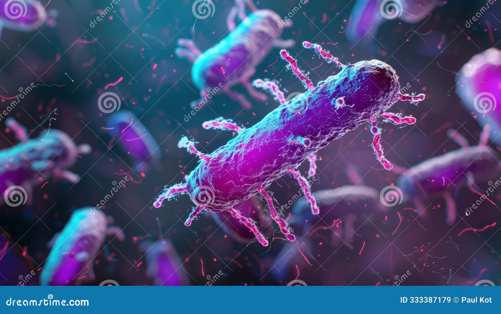 Diverse Collection of Isolated Pathogenic Cells Viruses, Bacteria, and ...