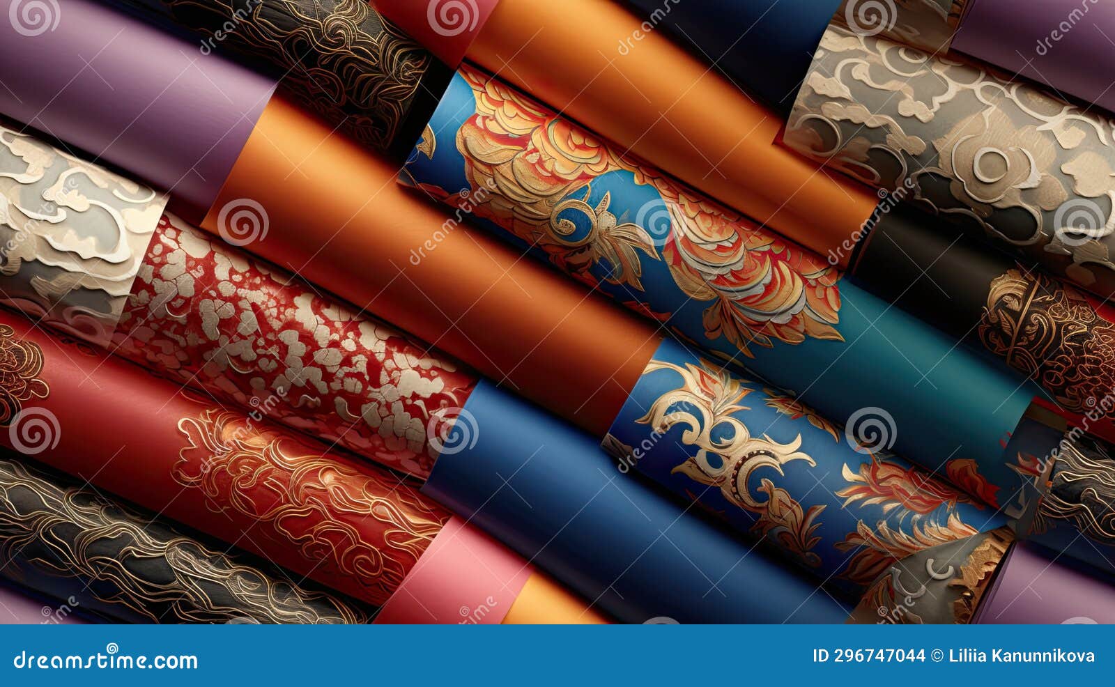 A Diverse Collection of Korean Traditional Patterned Papers, the Papers ...