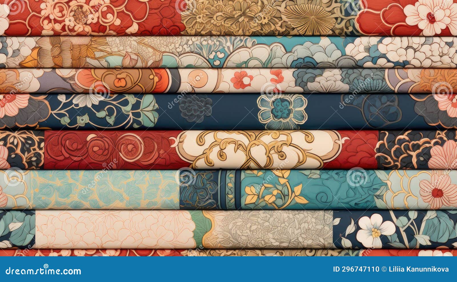 A Diverse Collection of Korean Traditional Patterned Papers, the Papers ...