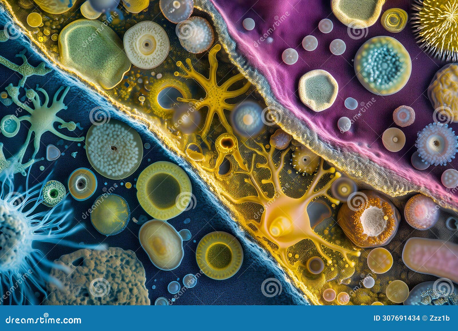 Diverse Colorful Abstract Microbiome Stock Photo - Image of microbiome ...