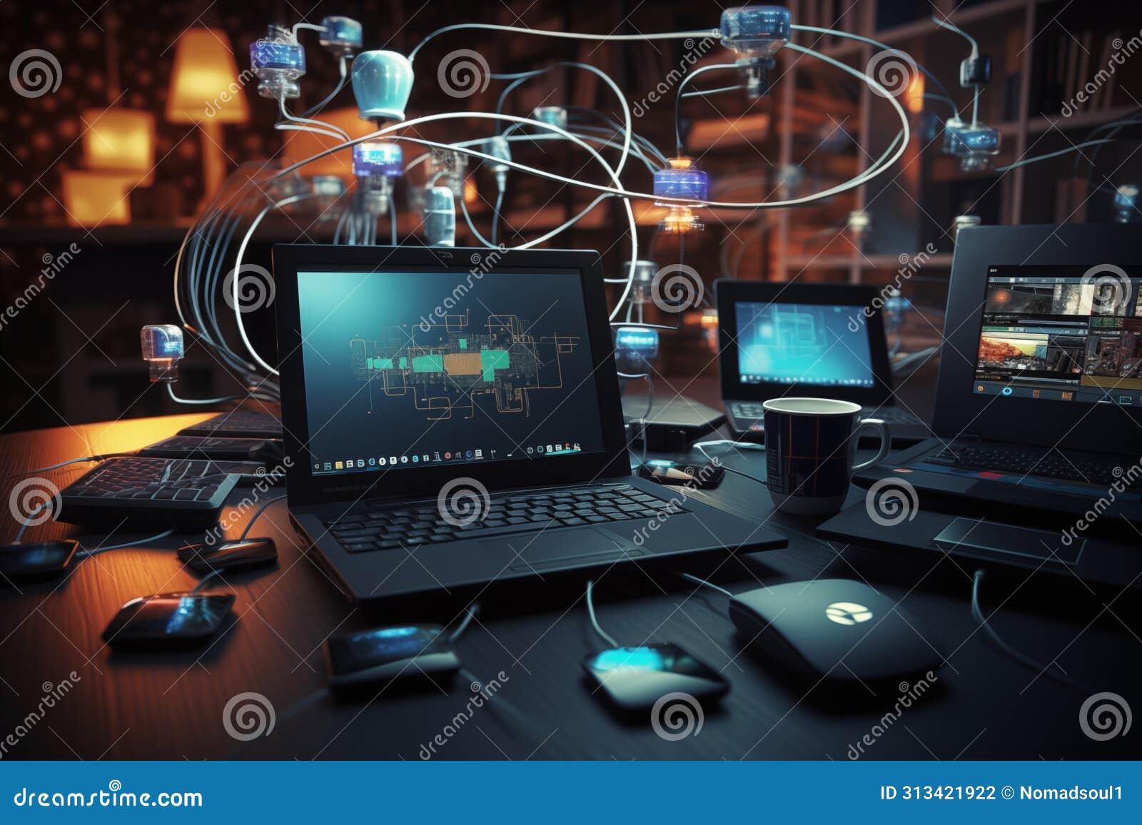 Diverse Computers and Devices Interconnected within a LAN Environment ...