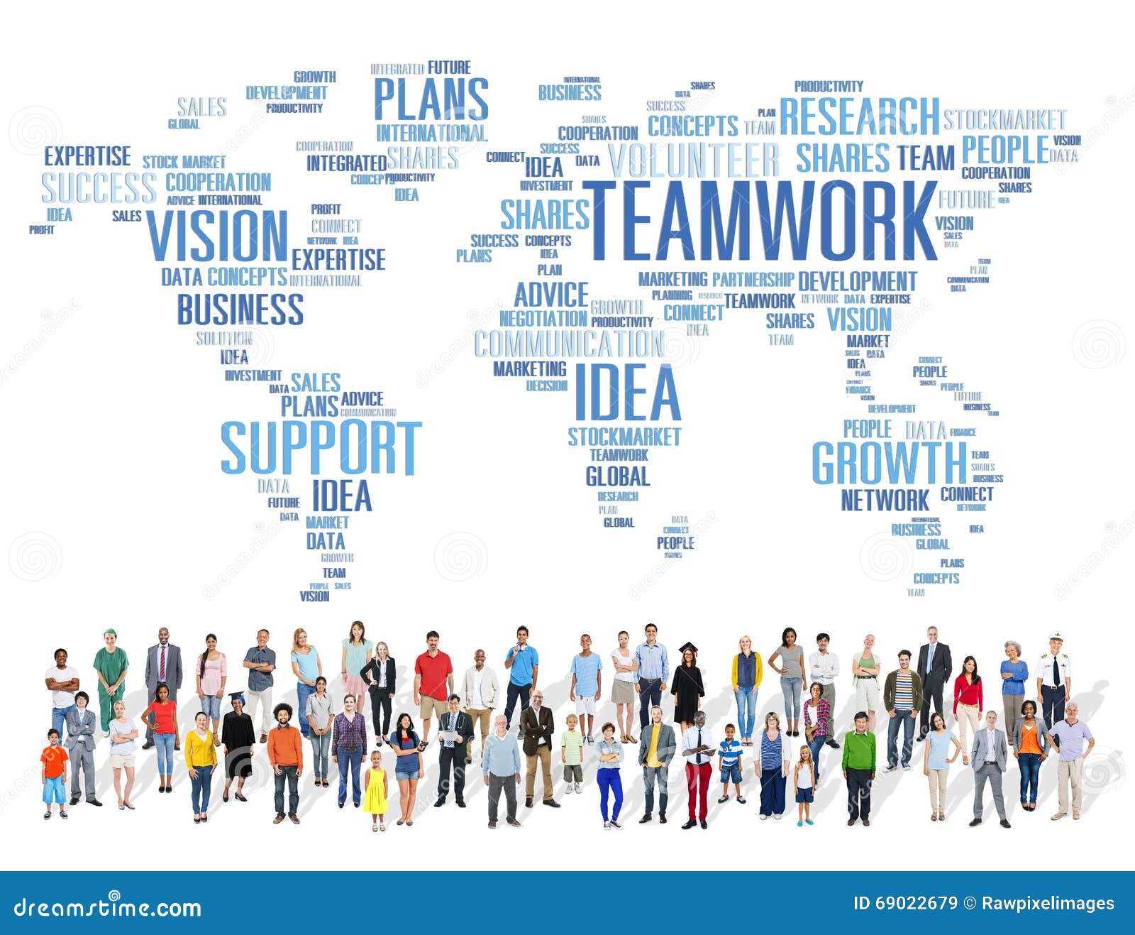 Diverse Crowd People Marketing Brand Concept Stock Image - Image of ...