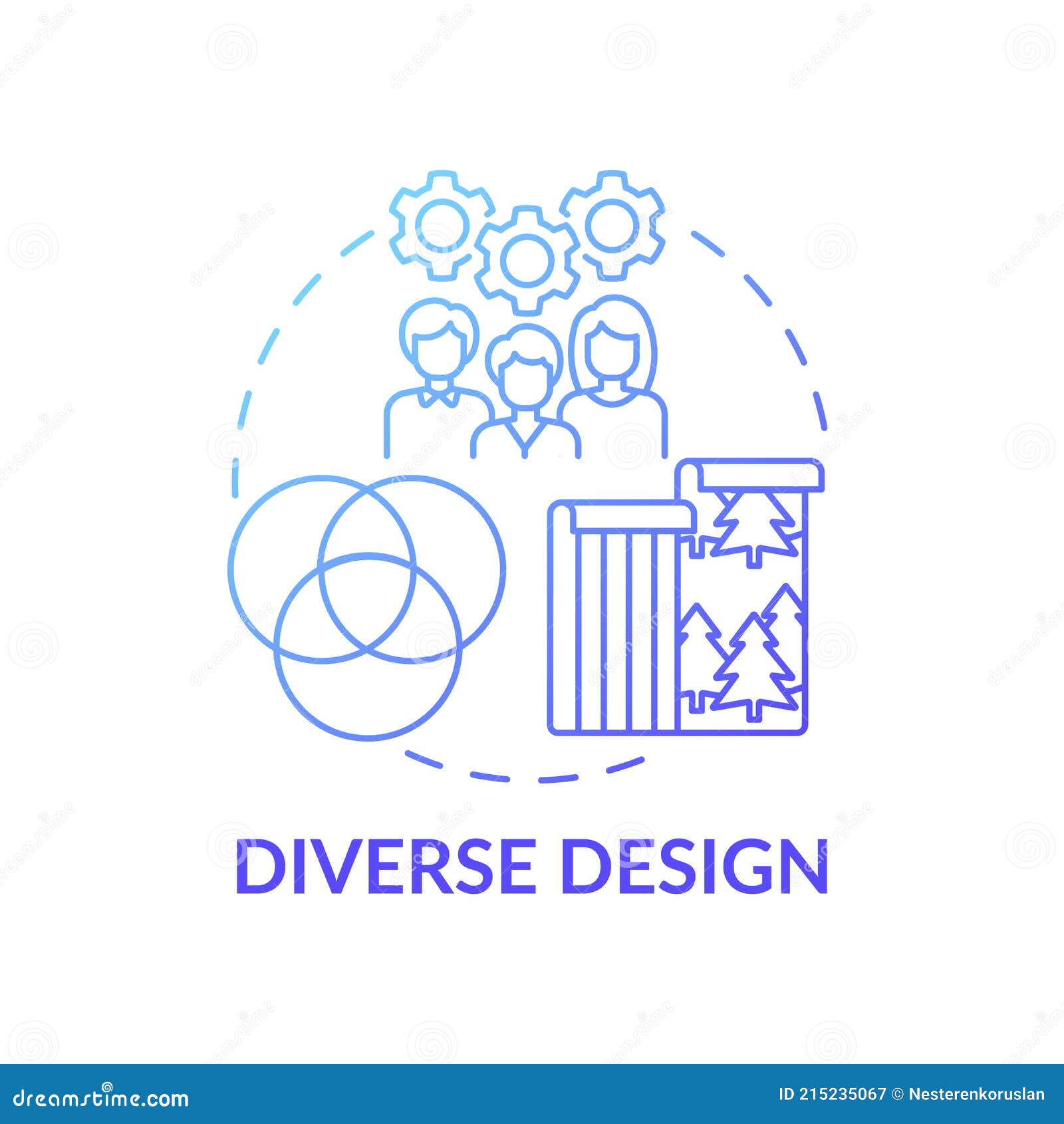Diverse Design Concept Icon Stock Vector - Illustration of diverse ...