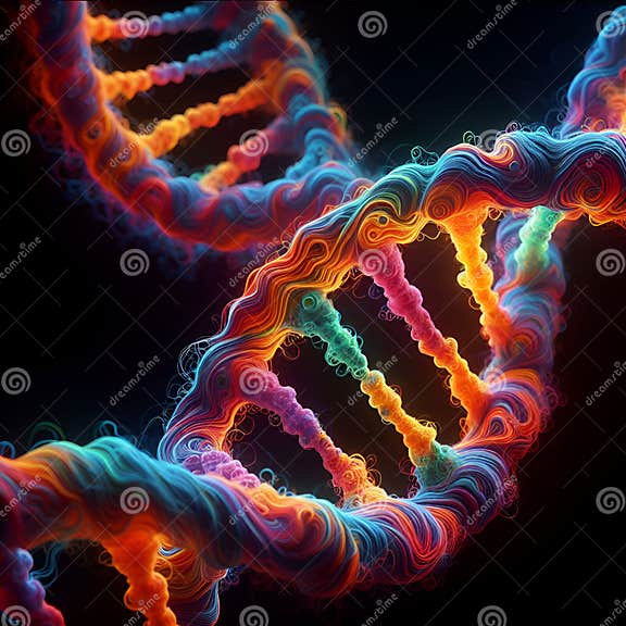 Diverse DNA Arrangements: Exploring Genetic Complexity. Stock ...