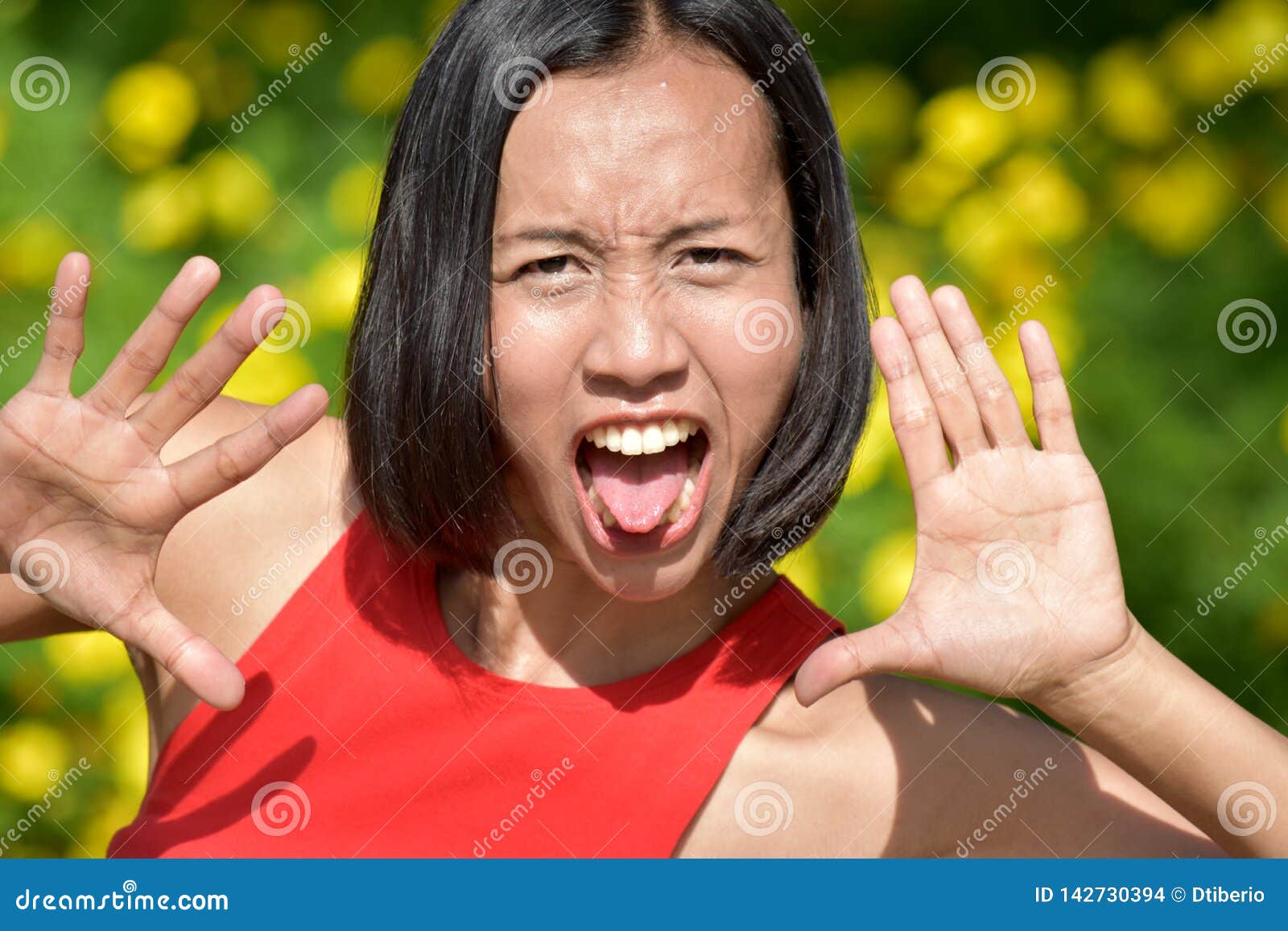 Diverse Female Making Funny Faces Stock Photo - Image of diversity ...