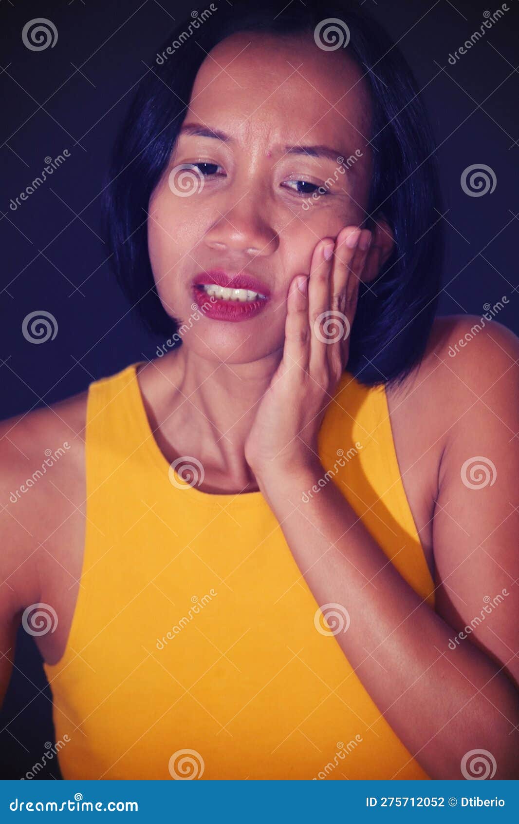 A Diverse Female Memory Problems Isolated Stock Photo - Image of ...