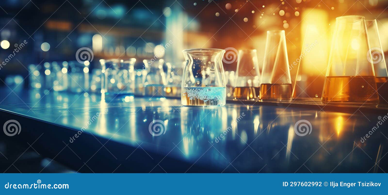 Diverse Female Scientific Research Team Working with Clear Solution in ...