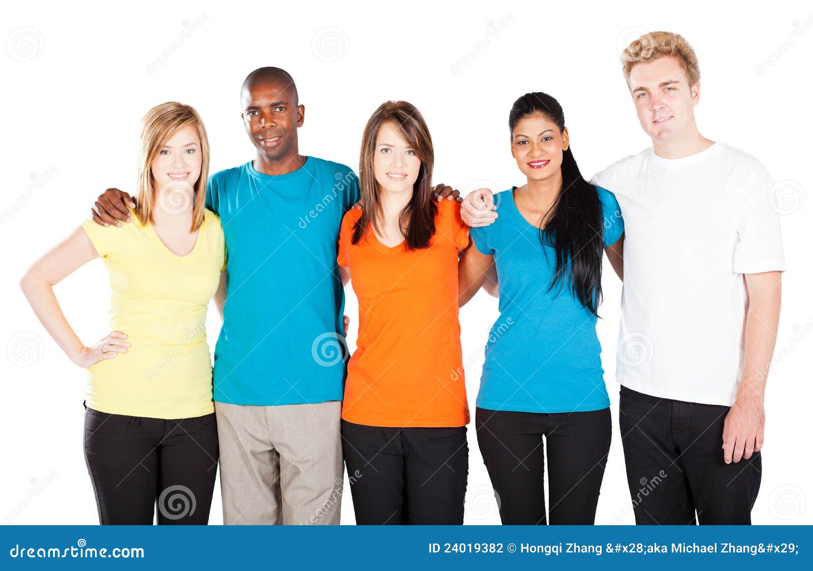 Diverse friends group stock photo. Image of casual, happy - 24019382