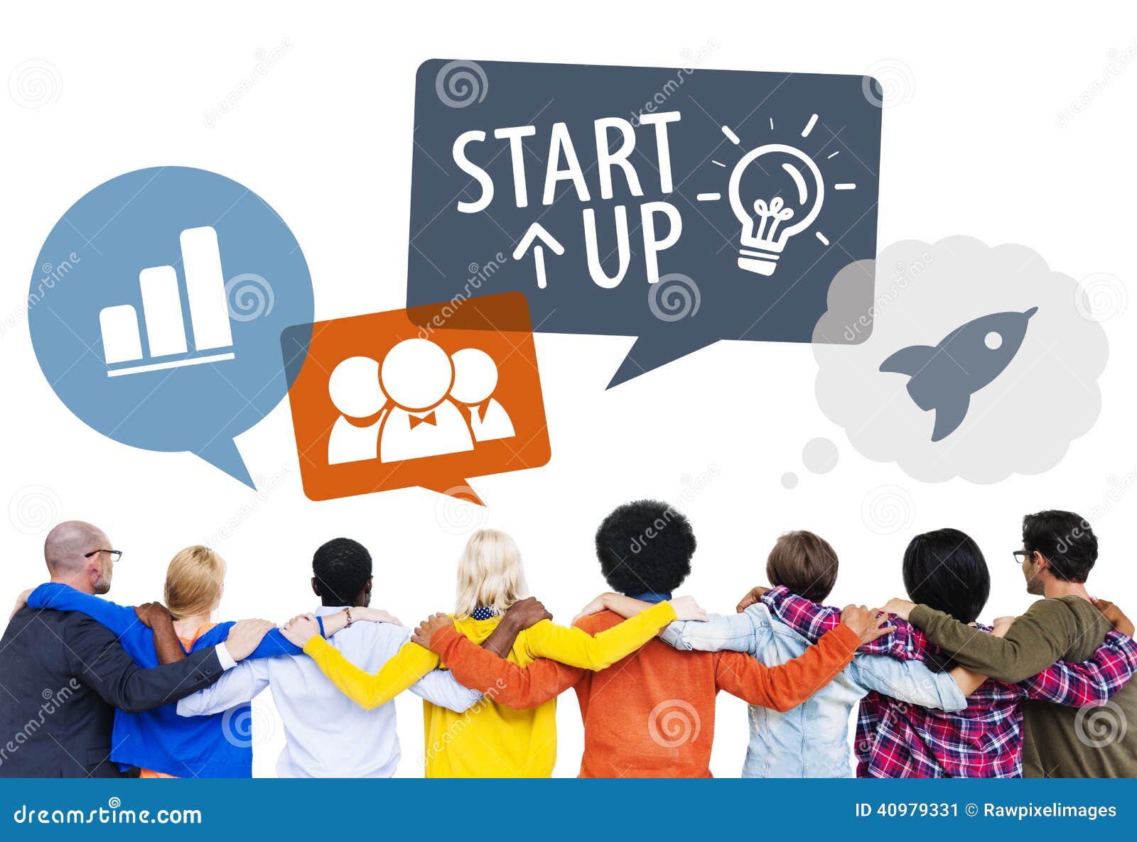 Diverse Friends with Start-Up Business Stock Image - Image of education ...