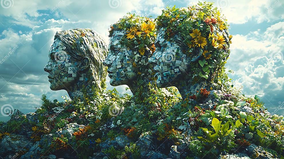 Diverse Group Collaborating on Social Issues Engagement and Problem ...