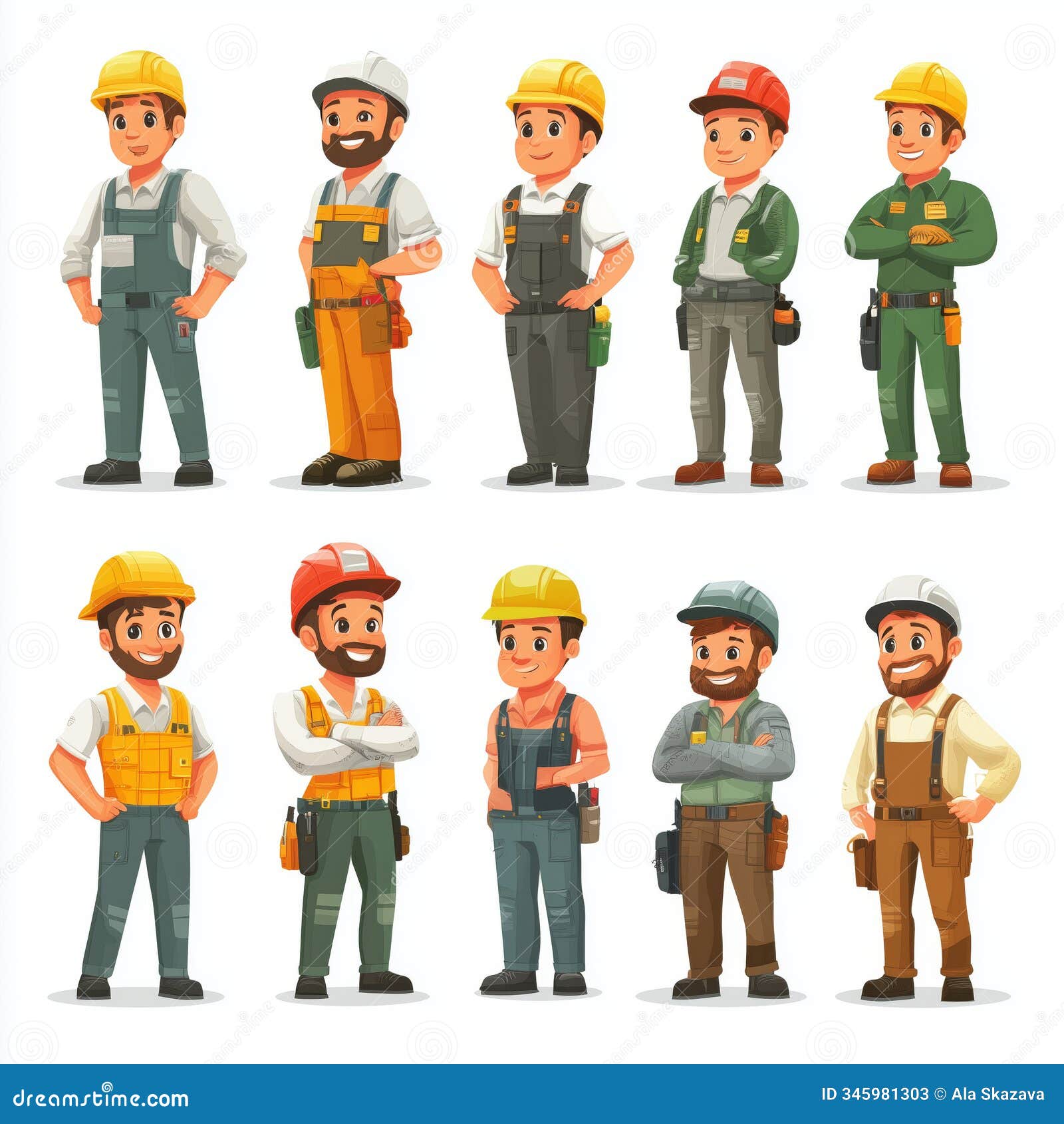 A Diverse Group of Construction Workers Showcasing Teamwork and ...