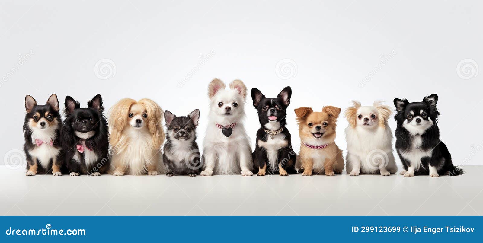 Diverse Group of Dogs, Various Breeds, Large and Small, Isolated on ...