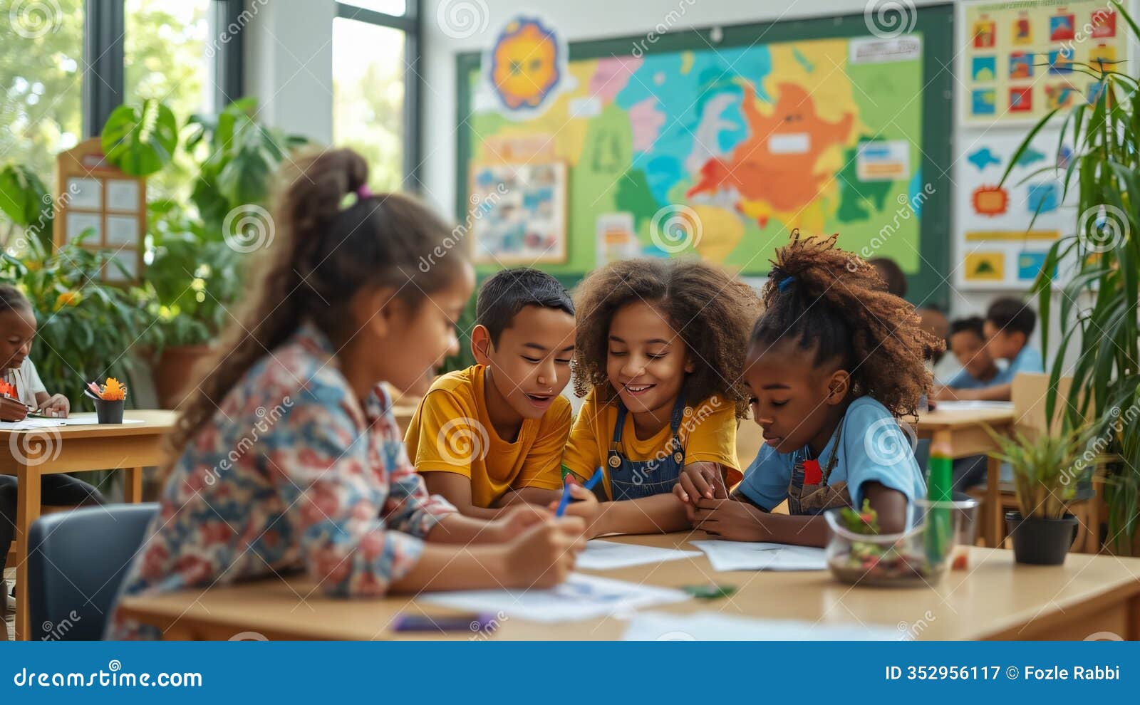 Diverse Group of Elementary School Children Good Resolution Stock Photo ...