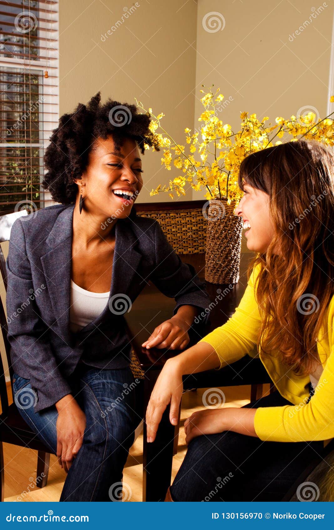 Diverse Group of Friends Talking and Laughing. Stock Photo - Image of ...
