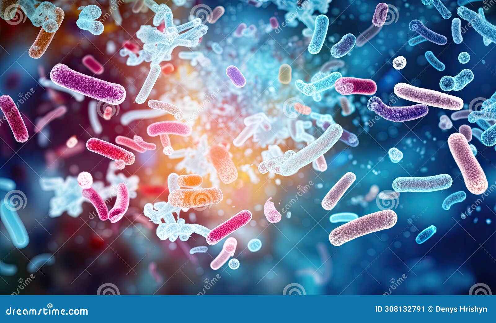Diverse Group of Germs stock illustration. Illustration of disease ...