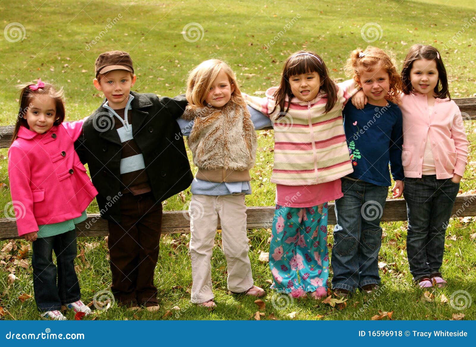 Diverse Group of Little Kids Outside Stock Photo - Image of person ...