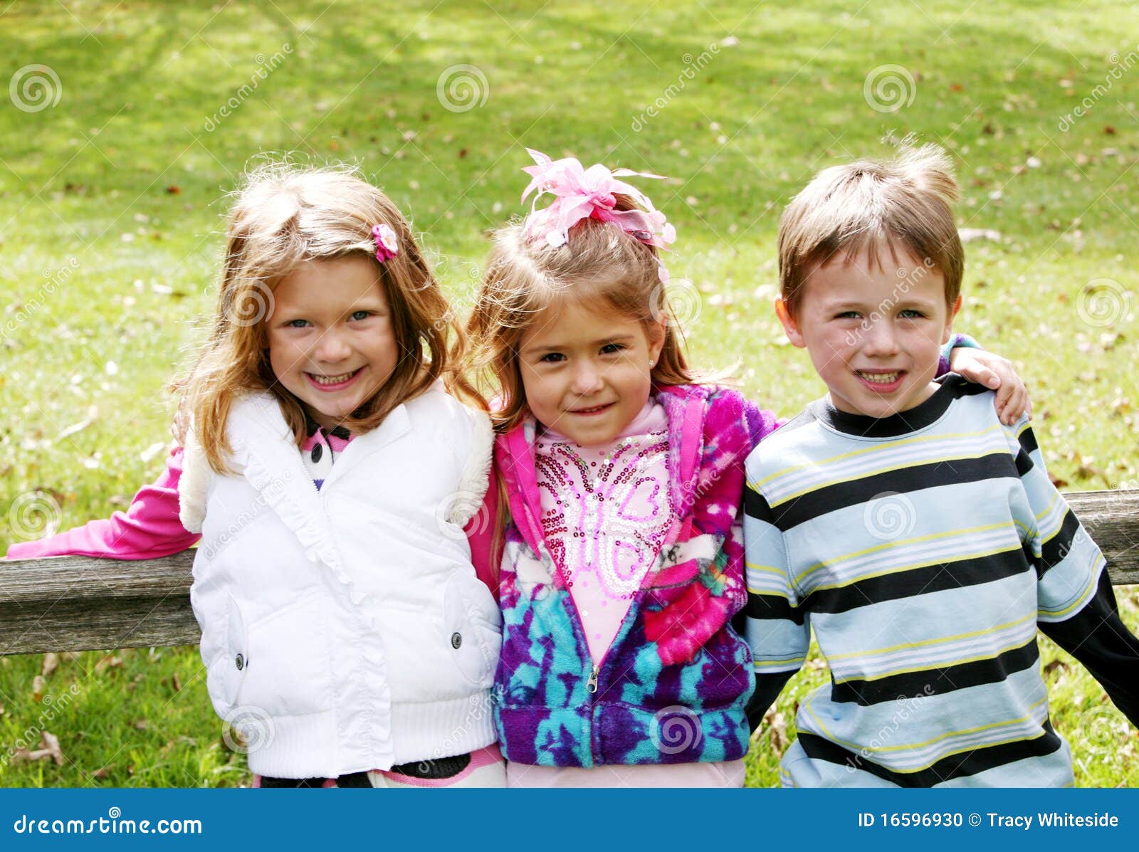 Diverse Group of Little Kids Outside Stock Photo - Image of people ...