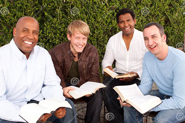 Diverse Group of Men Studying Together. Stock Image - Image of adult ...