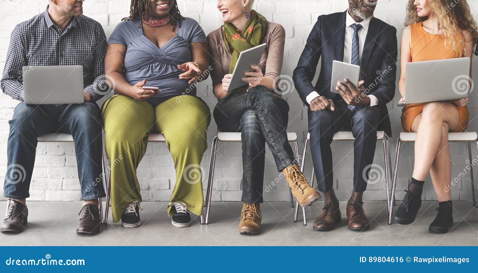 Diverse Group of People Community Togetherness Technology Sitting ...