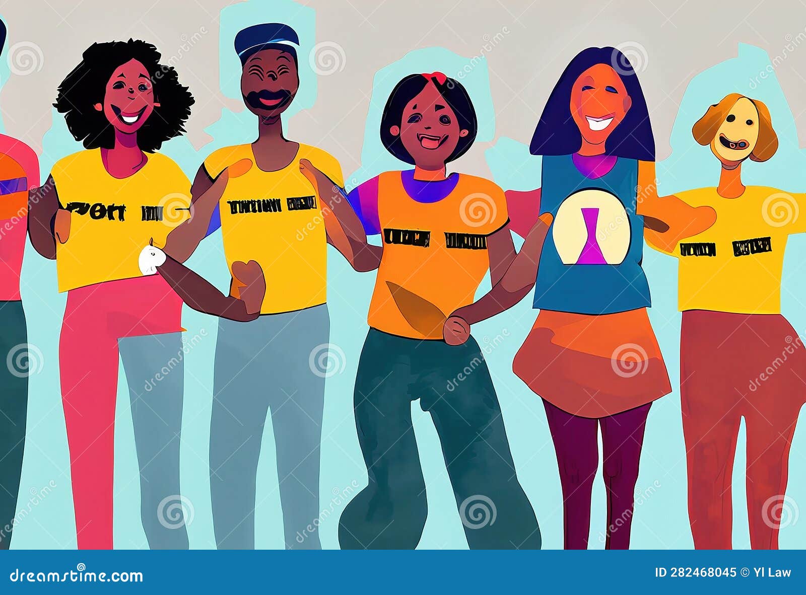 A Diverse Group of People of Different Ages Genders Stock Illustration ... A Diverse Group of People of Different Ages Genders Stock Illustration ...