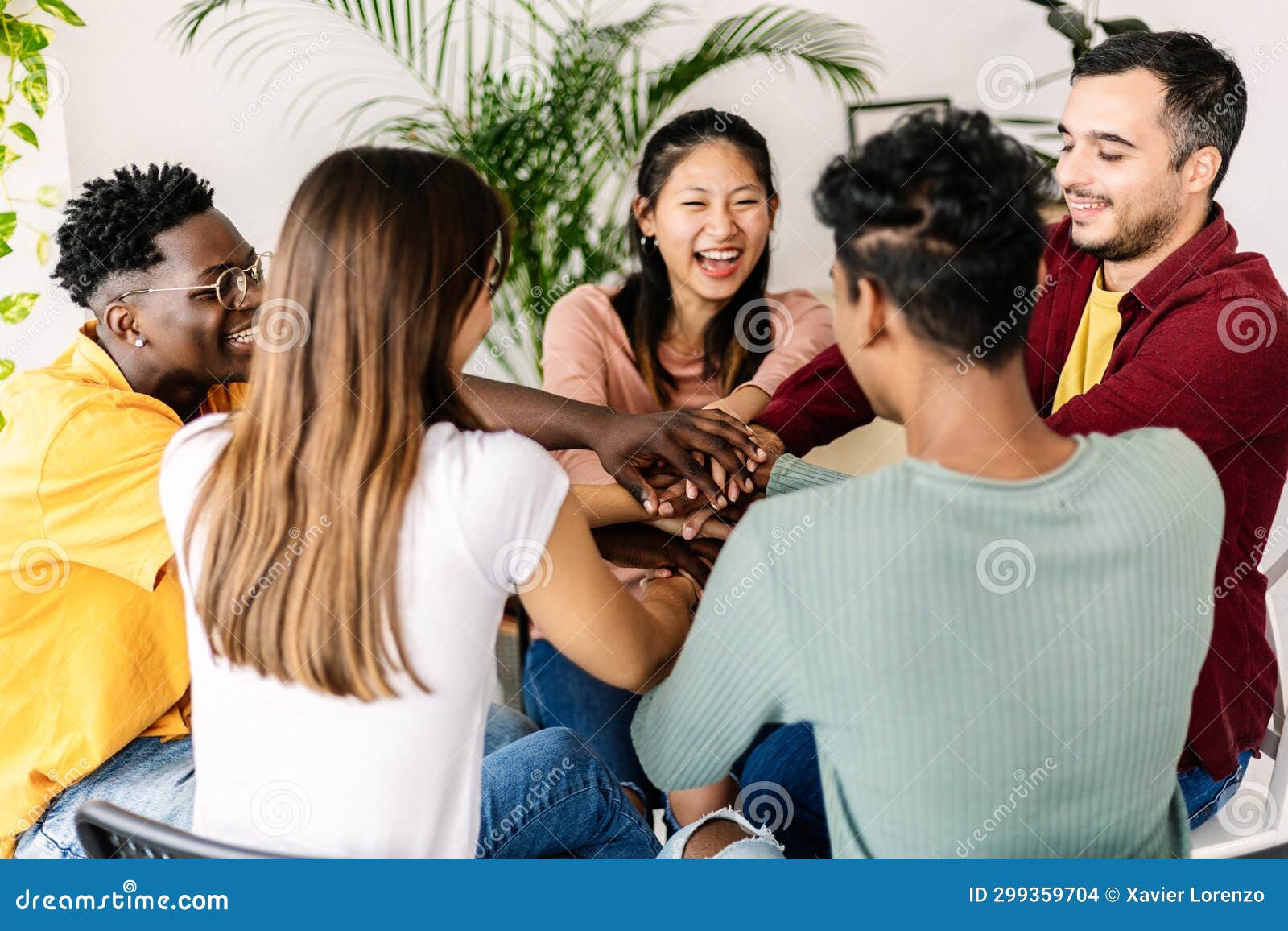 Diverse Group of People Gathered at Therapy Session. Help and Support ...