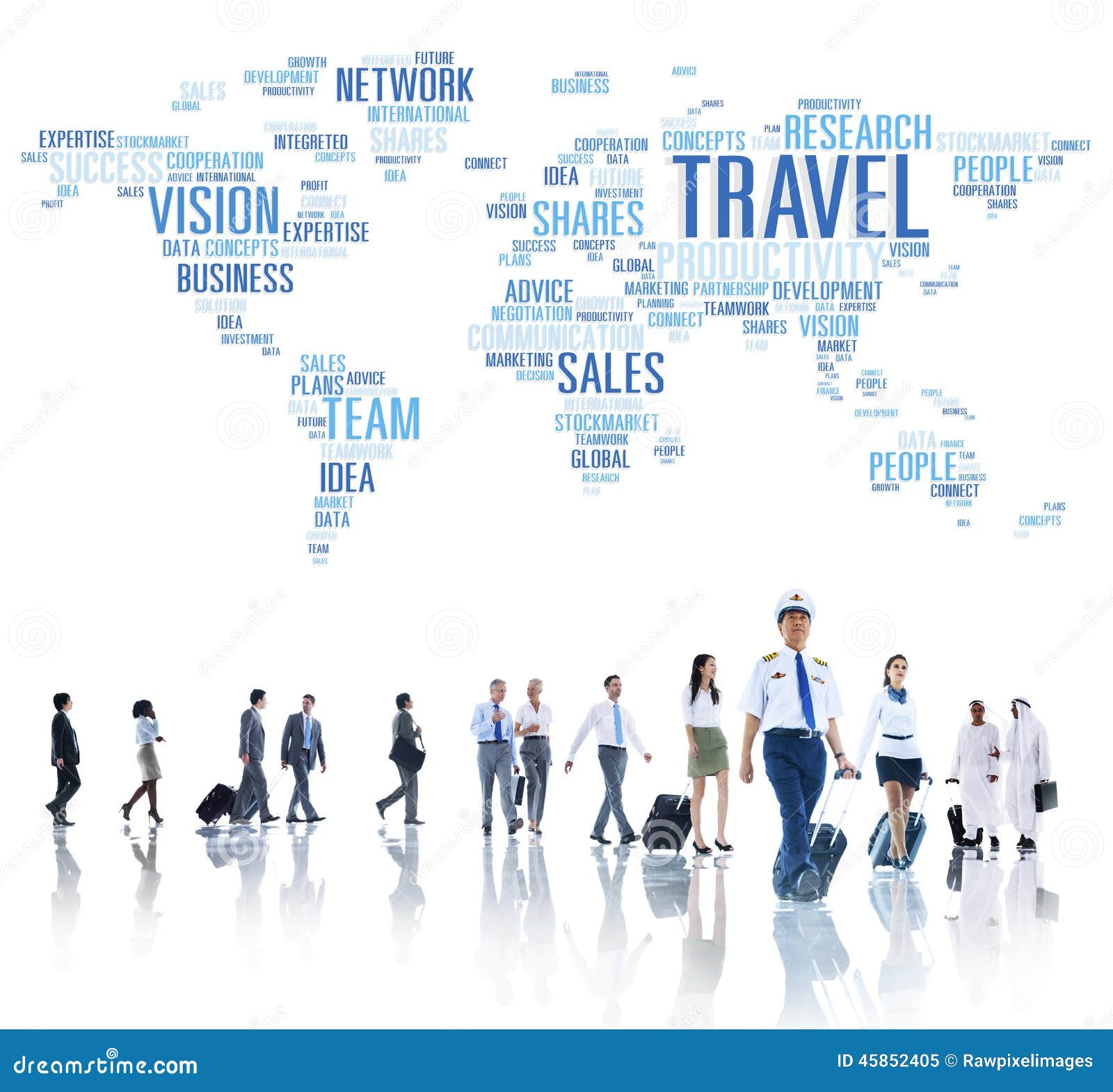 Diverse Group of People Going To Travel Stock Image - Image of business ...