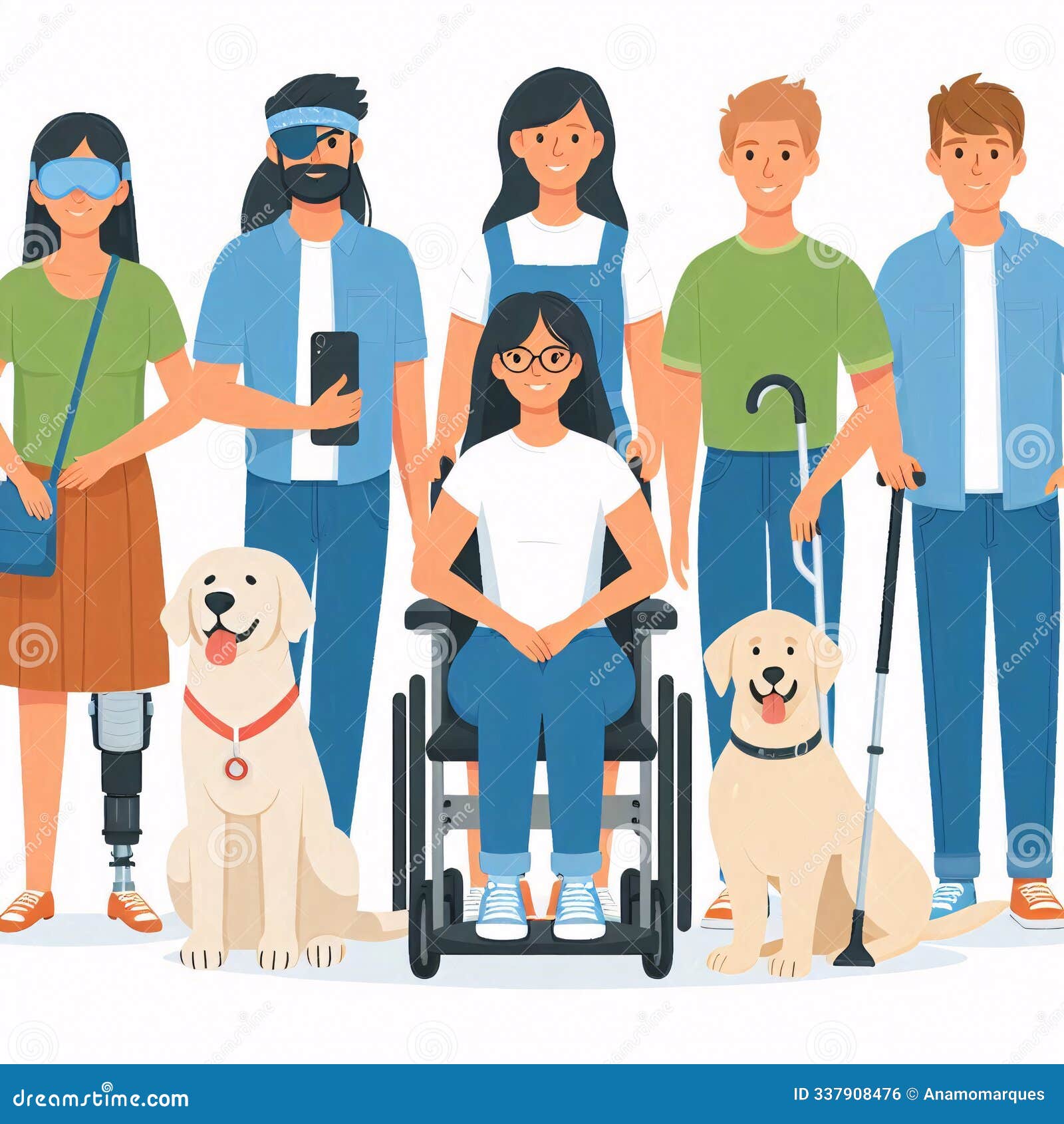 A Diverse Group of People, Including Individuals with Various ...