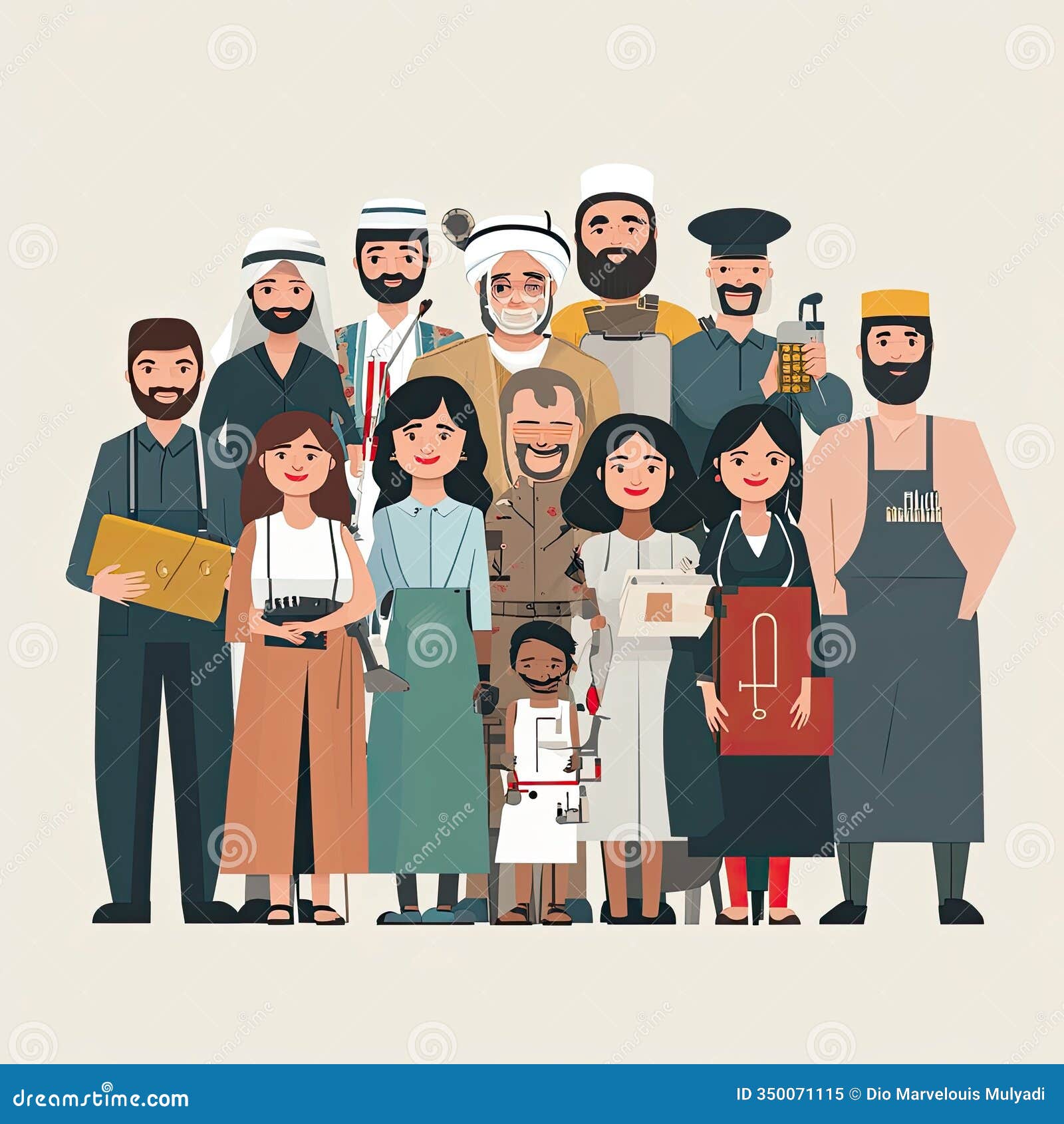 Diverse Group of People, Multicultural Community, Unity Stock ...